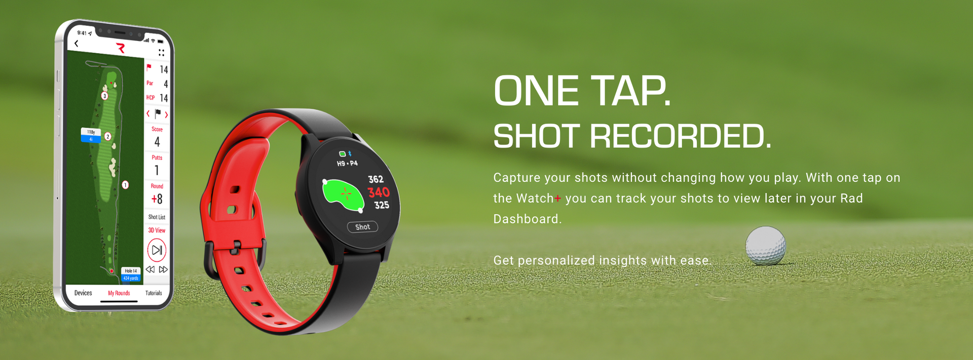 WATCH+ GPS Golf Smartwatch – Rad Golf